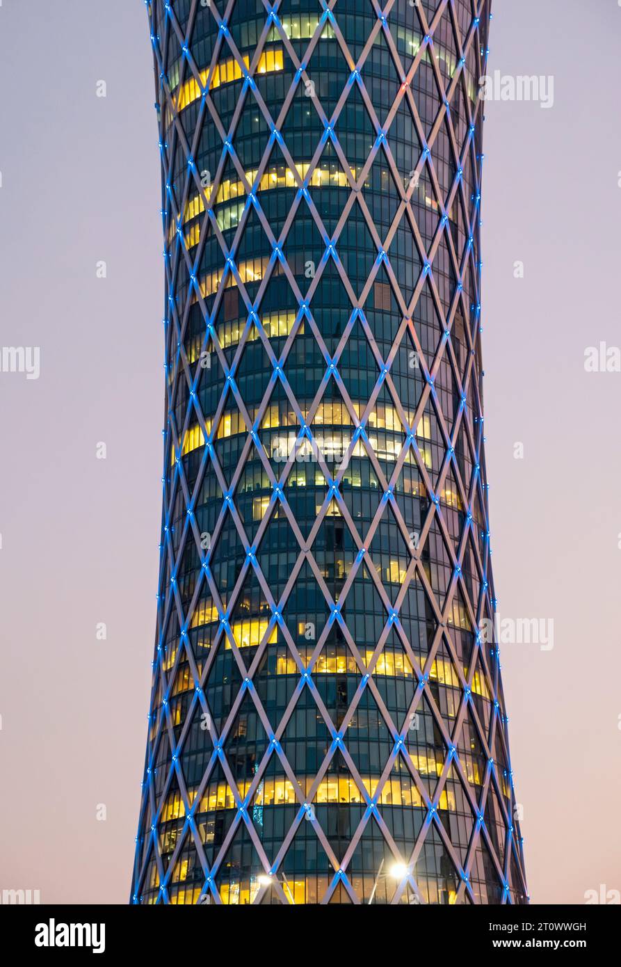 Tornado Tower aka QIPCO Tower, Doha, Qatar Stock Photo - Alamy