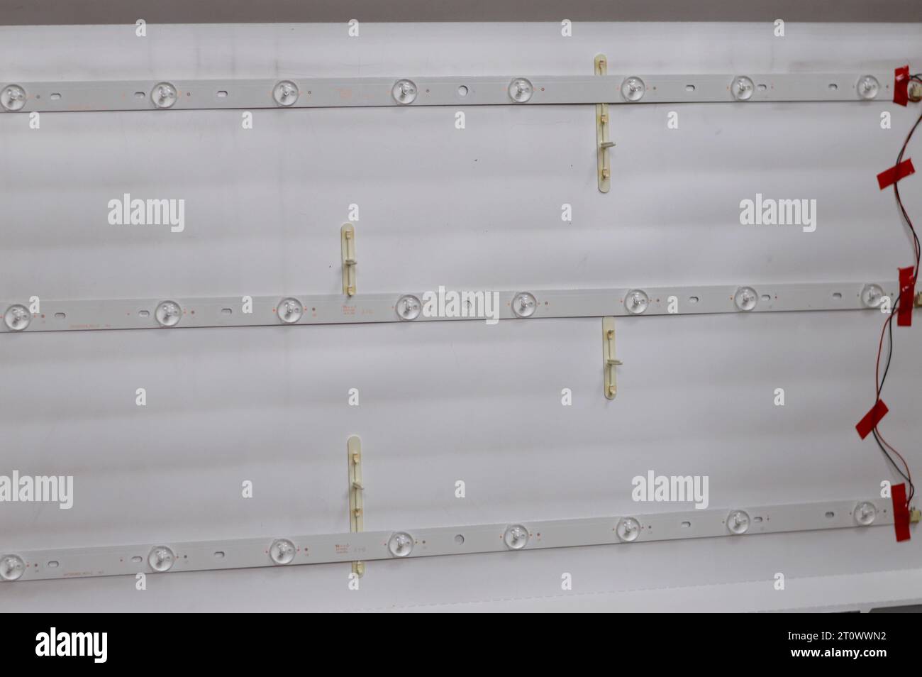 Installing Led light strips as a backlight for a TV television device ...