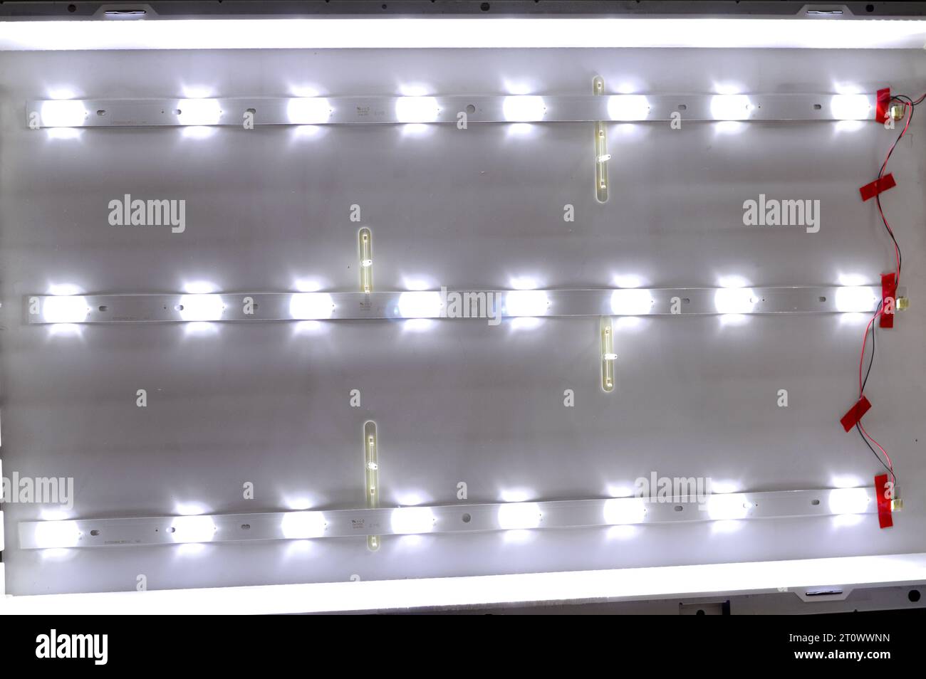 Installing Led light strips as a backlight for a TV television device ...