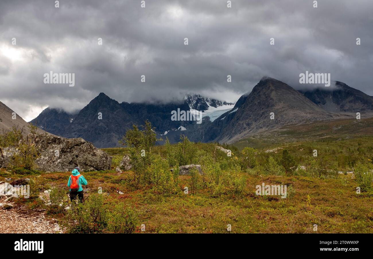 September 07, 2023: Hikers are careful to protect the fragile arctic ...