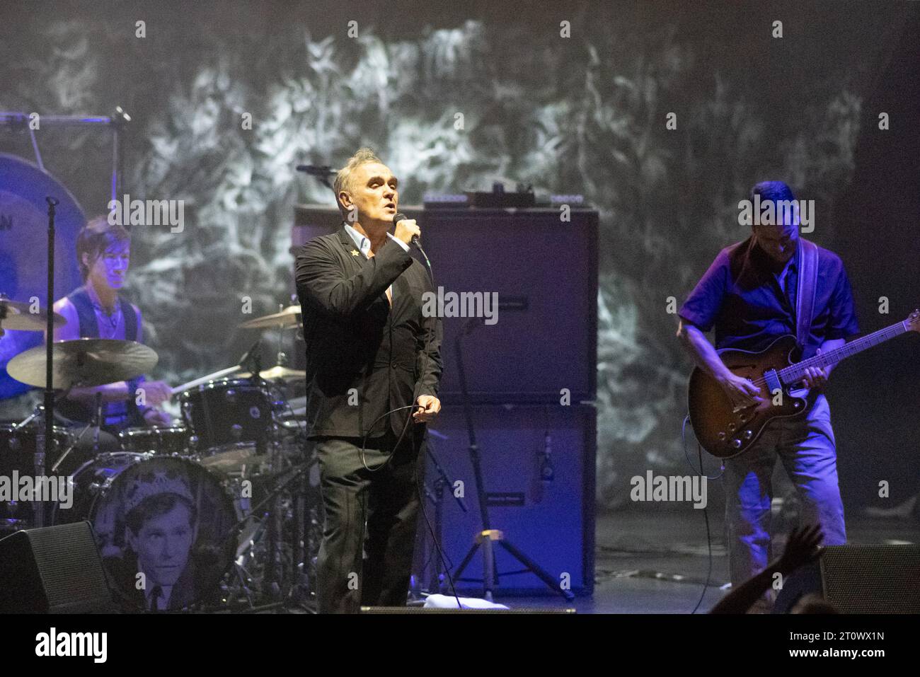 Morrissey performs on stage hi-res stock photography and images - Alamy