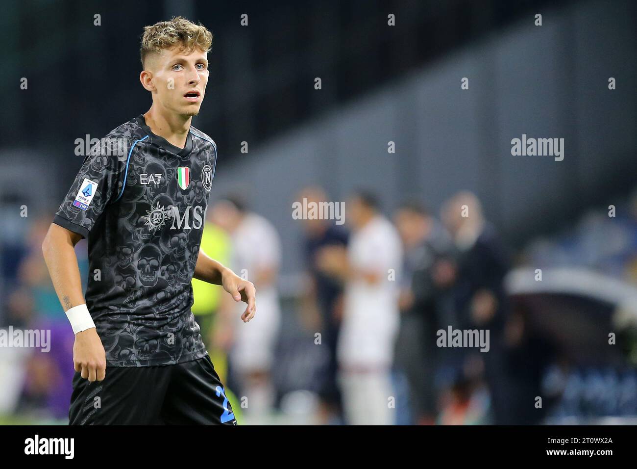 Jesper Lindstrom of Ssc Napoli looks on during the Serie A match ...