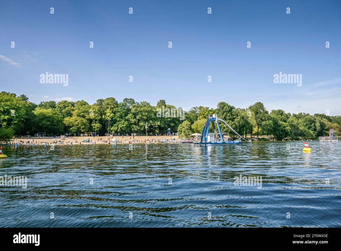 Strandbad Tegelsee, Tegeler See, Tegel, Reinickendorf, Berlin, Deutschland *** Tegelsee lido ...