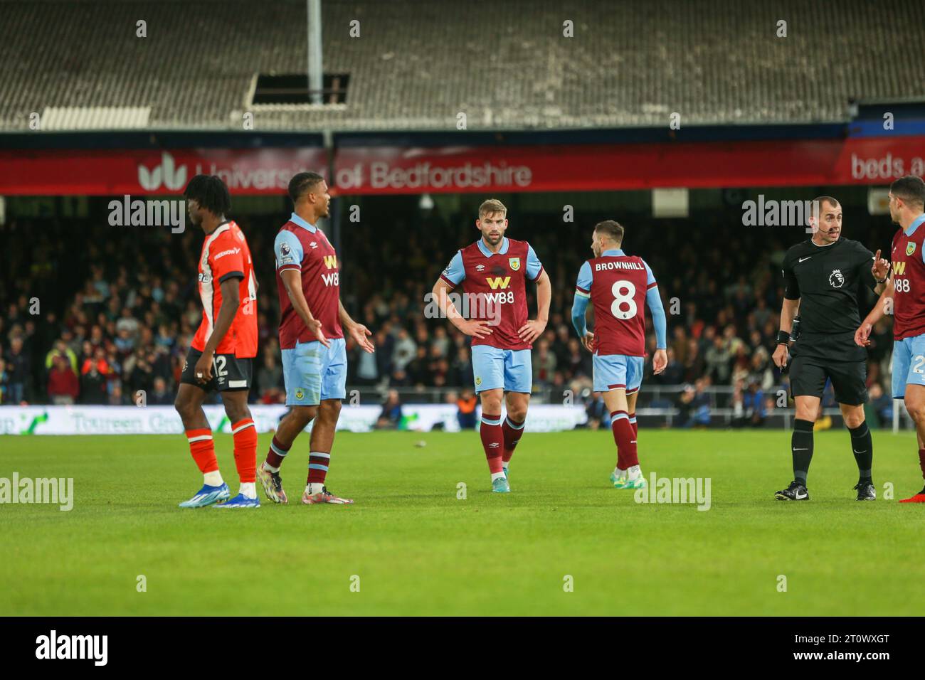 Charlie Taylor Josh Brownhill and Lyle Foster in action Luton V Burnley ...