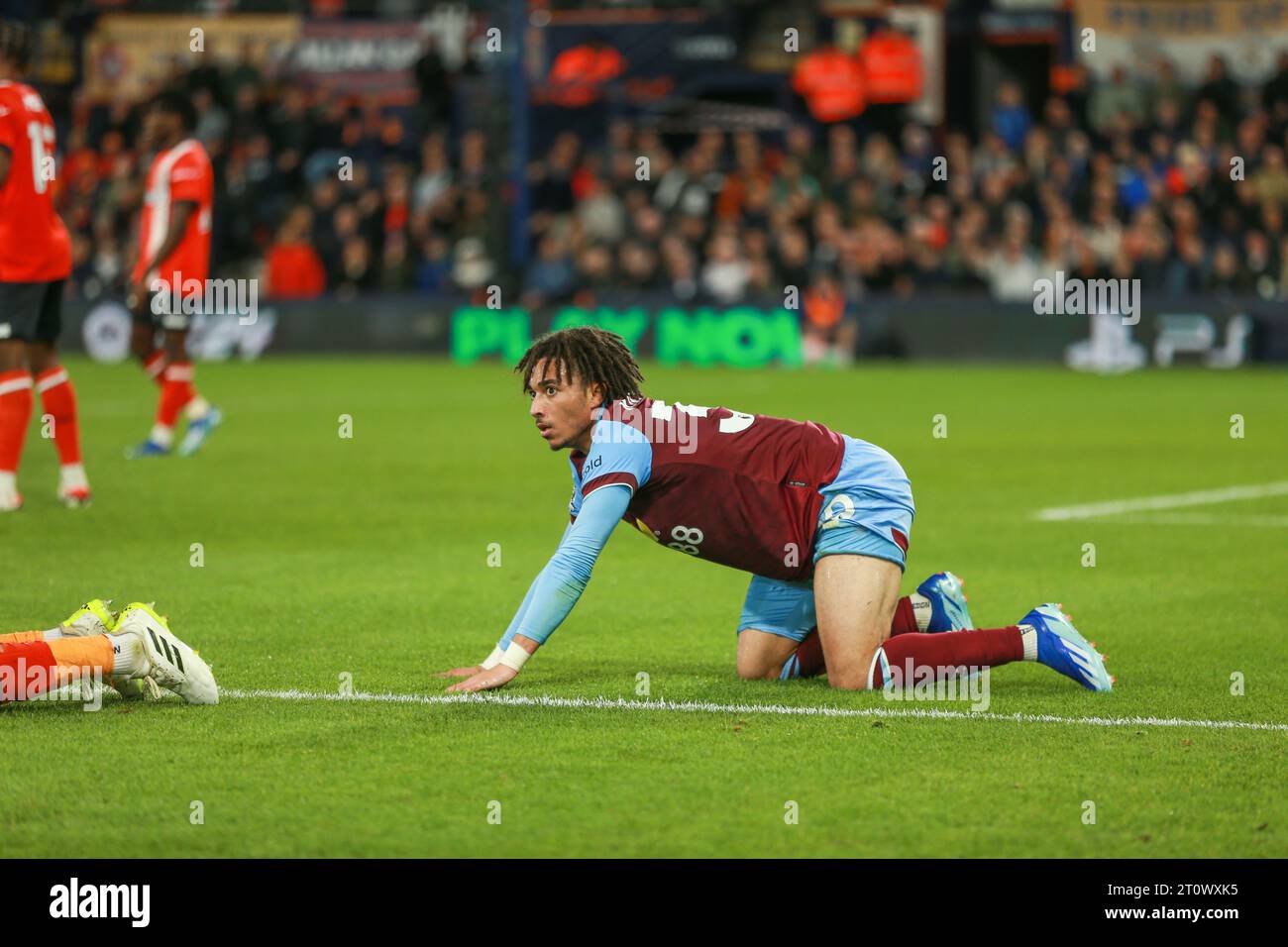 Luca Koleosho in action during Luton V Burnley at Kennelworth Road ...