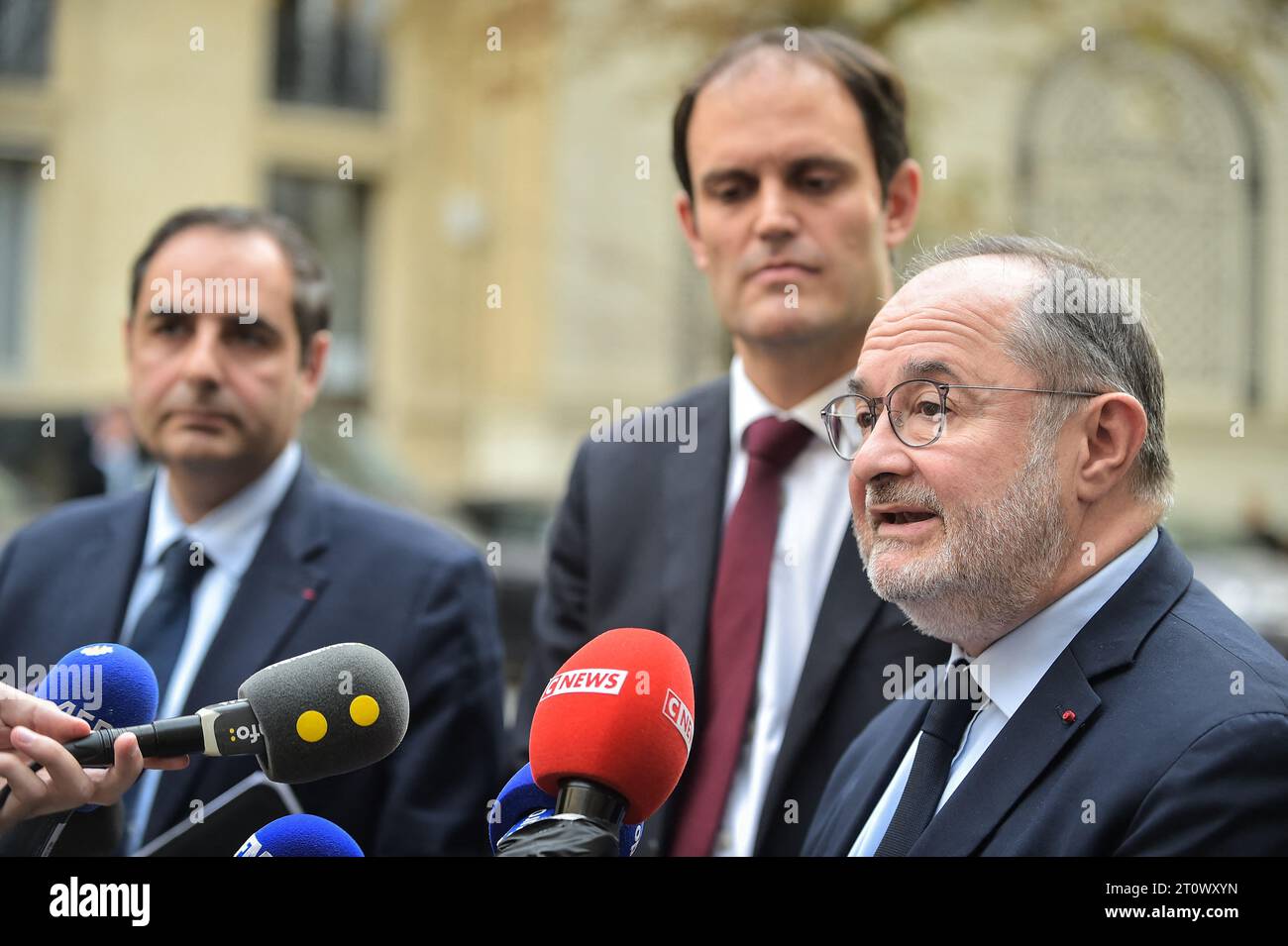 Paris, France. 09th Oct, 2023. President of the Fonds Social Juif ...