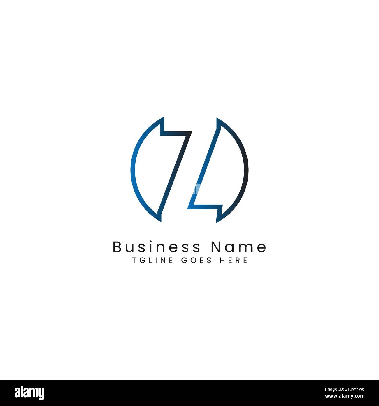 Letter Z logo, Round shape symbol, Digital, Technology, Media, Cutout ...