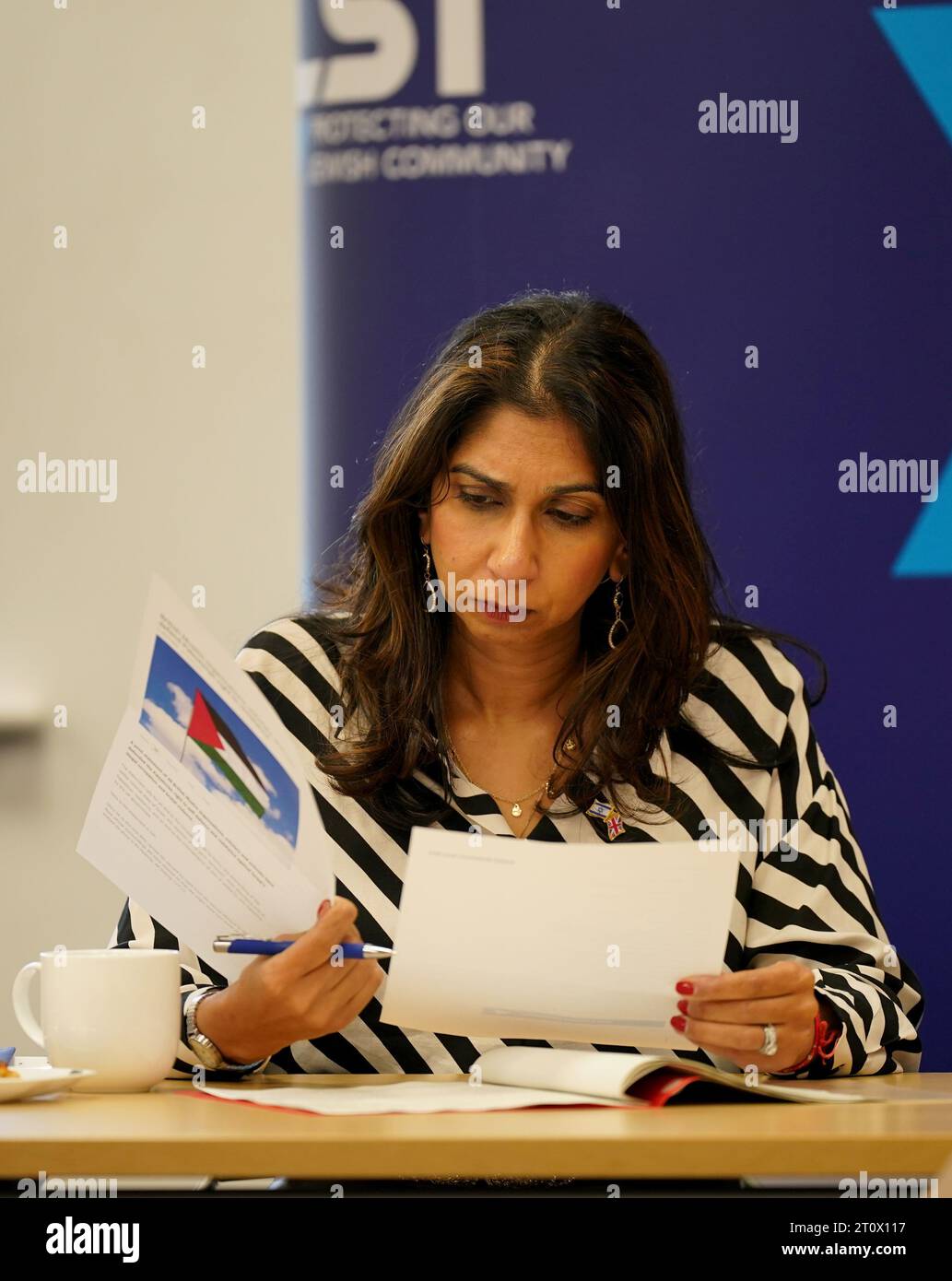 Home Secretary, Suella Braverman during a visit to the Community ...