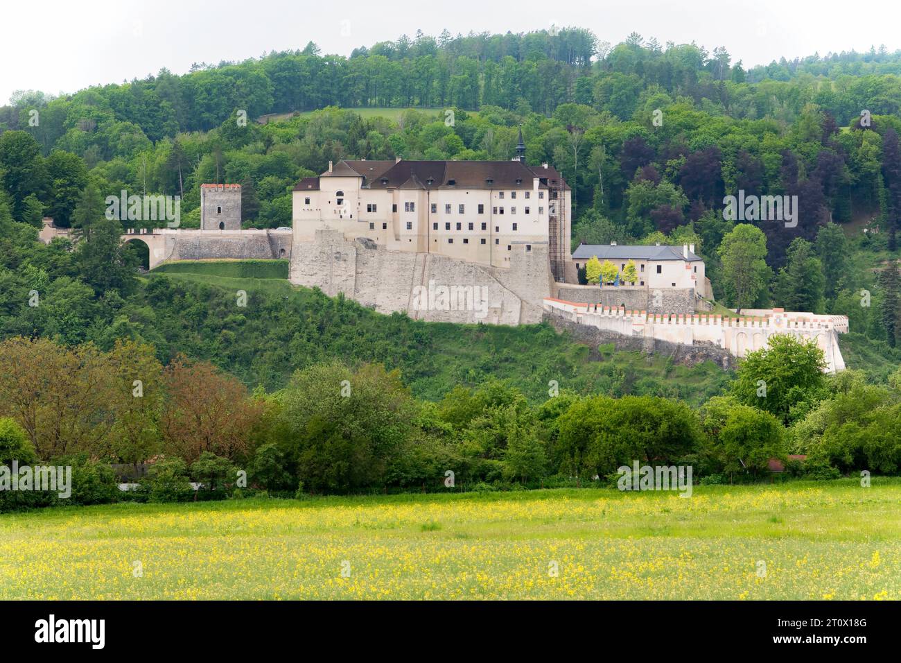 Cesky Sternberk Castle in Cesky Sternberk, Czech Republic Stock Photo ...