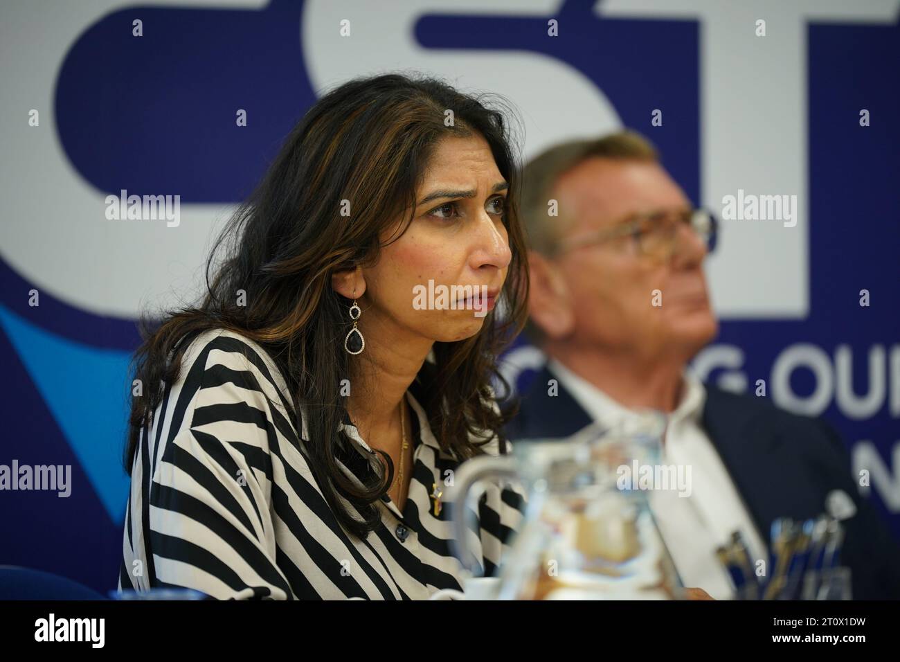 Home Secretary, Suella Braverman and Gerald Ronson, chairman of ...
