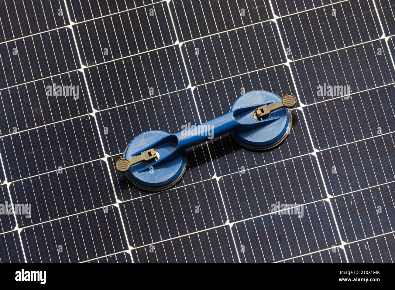 Suction cup for attaching photovoltaic panels. Photovoltaic panel ...