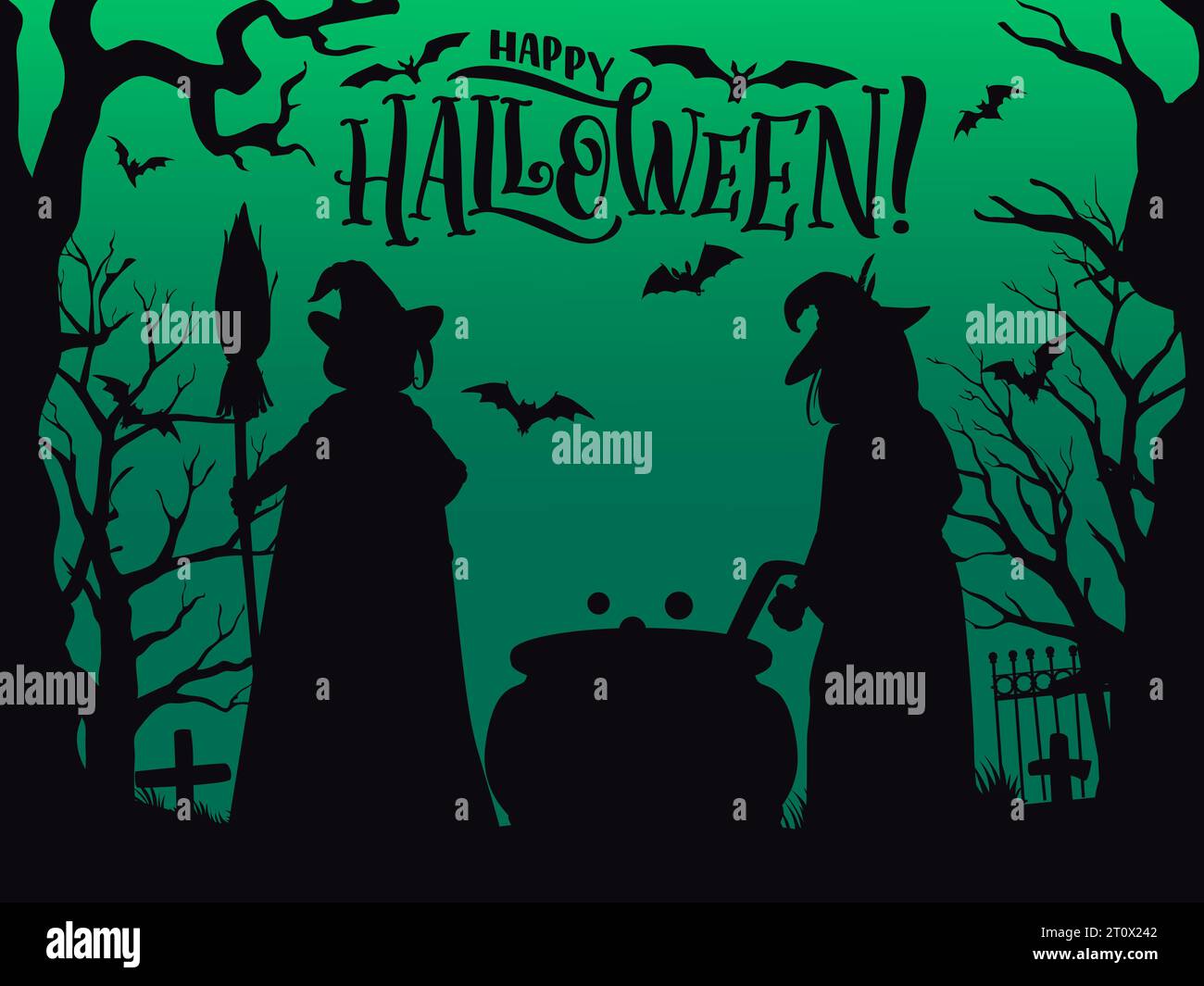 Spooky green light on Stock Vector Images - Alamy