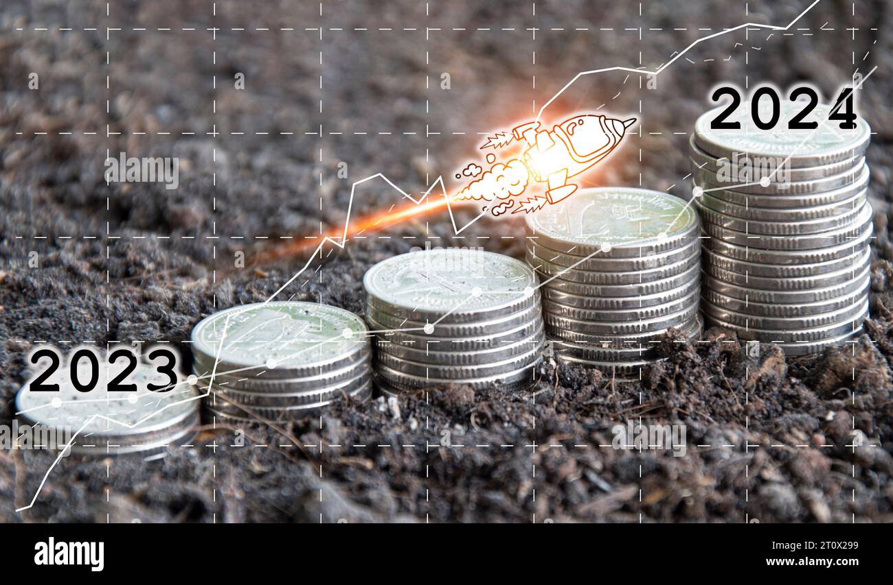 goal concept and success for 2024 new year 2024 Stock Photo - Alamy