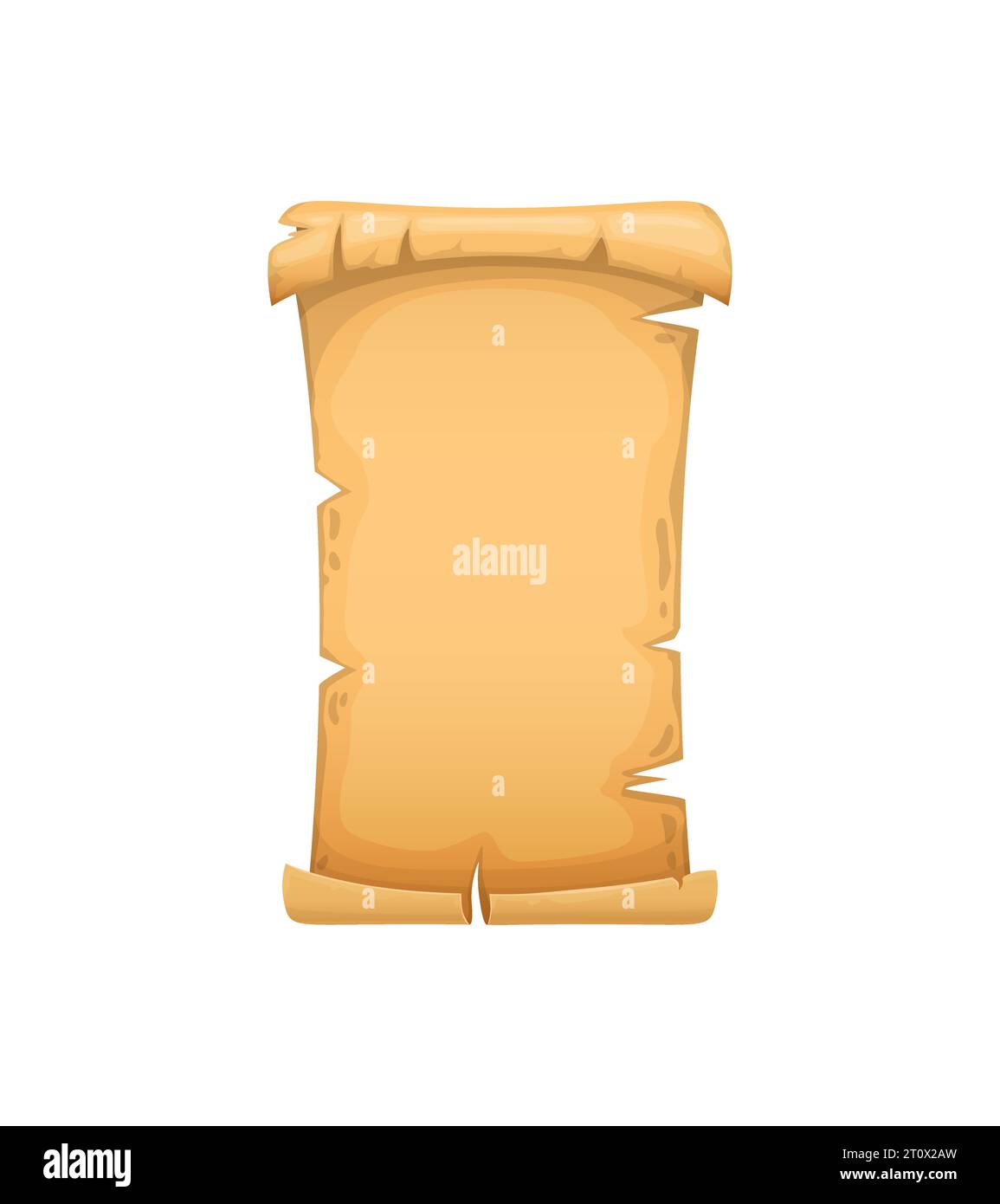 Antique papyrus, vintage paper scroll, old manuscript, ancient treasure map parchment. Antique ...