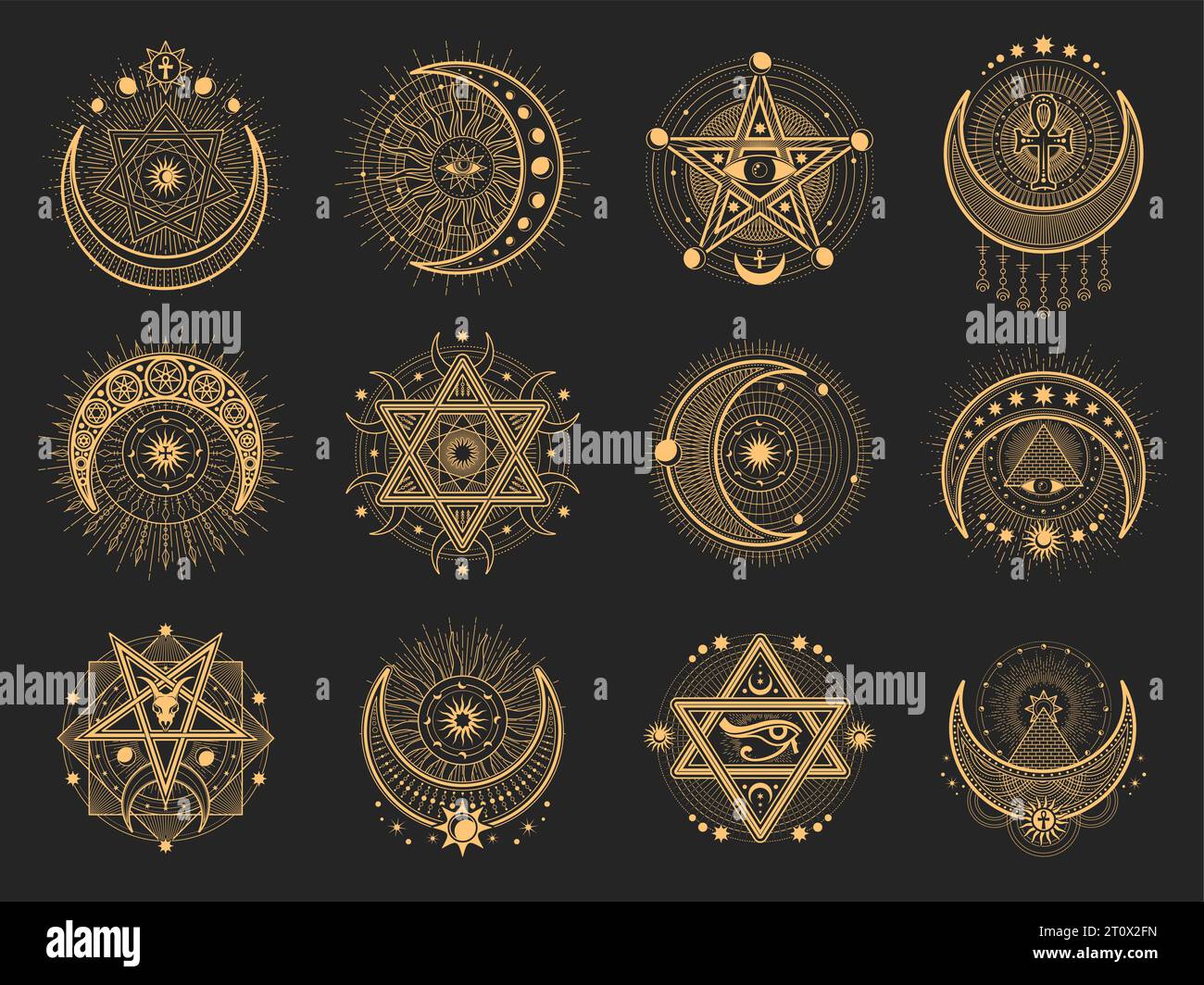 Occult Art And Symbols 6,680 Occult Symbols Stock Photos, High Res