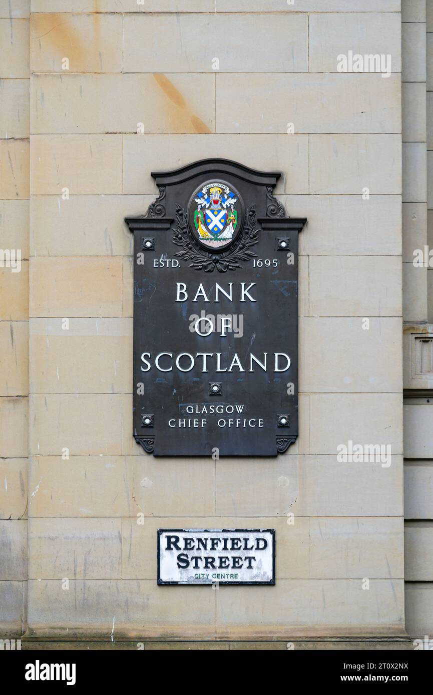 Glasgow bank hi-res stock photography and images - Alamy