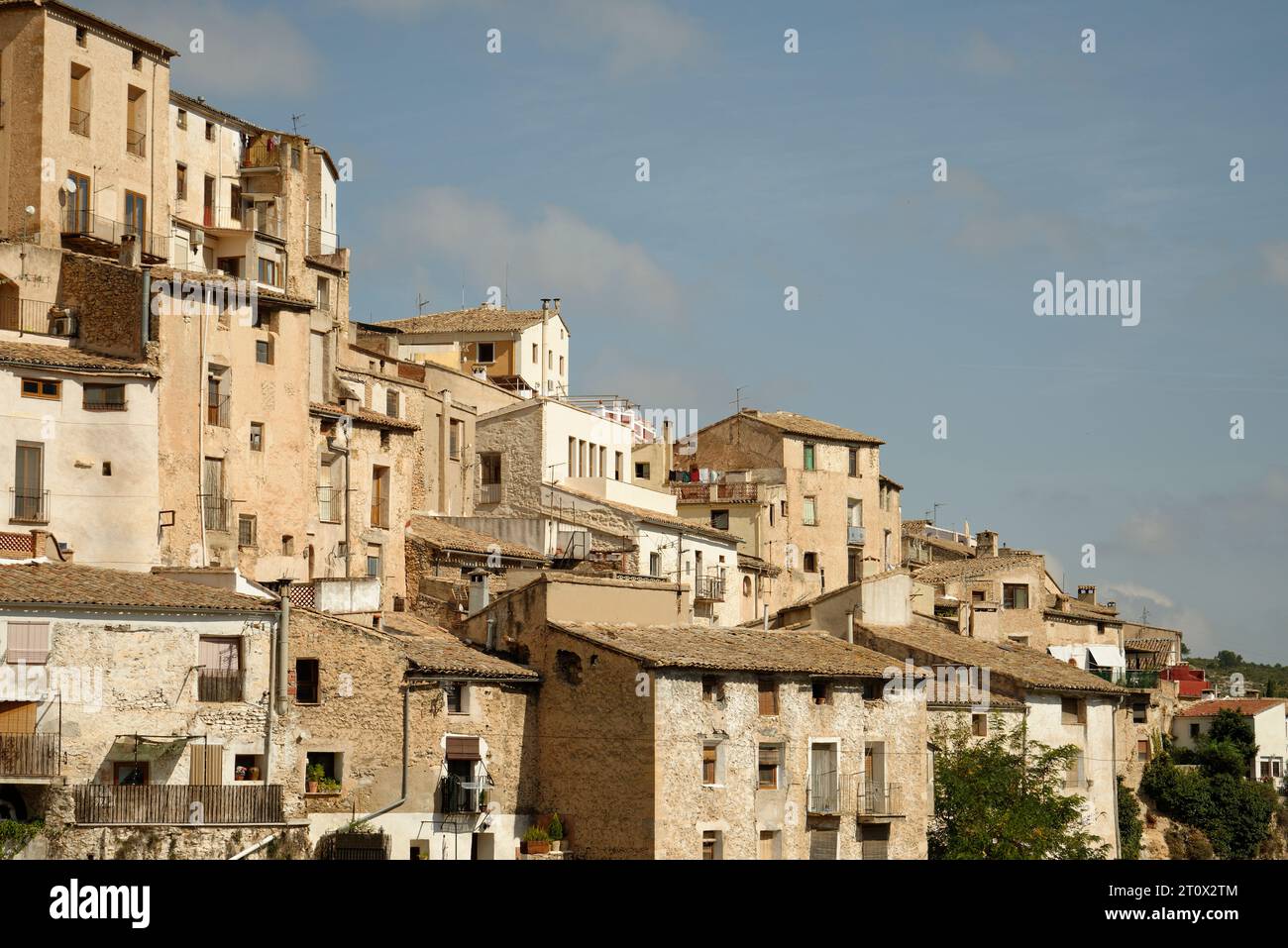 Old Spanish hillside village of Bocairent (Valencia) noted for its ...