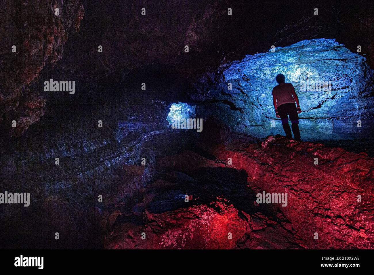 Volcanic cave interior light hi-res stock photography and images - Alamy