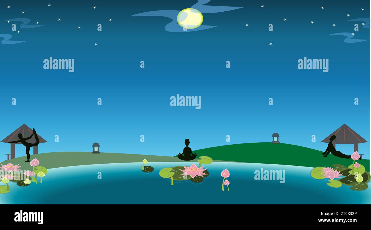 Calm spring background Stock Vector Images - Alamy