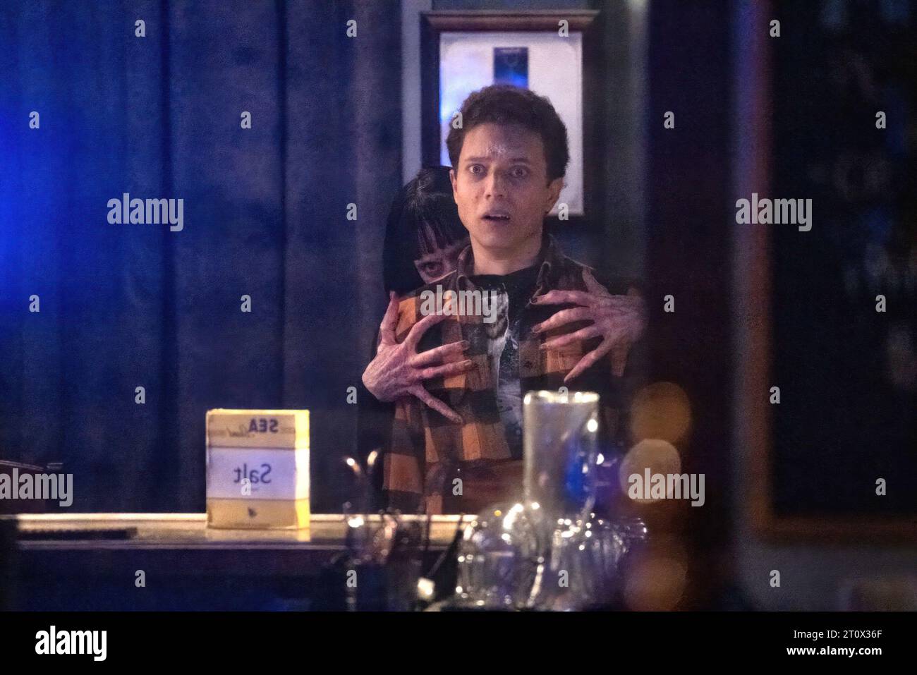 ELEVATOR GAME, from left: Samantha Halas, Nazaryi Demkowicz, 2023. ph ...