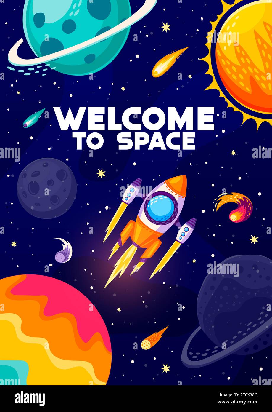 Planetary landscape Stock Vector Images - Alamy