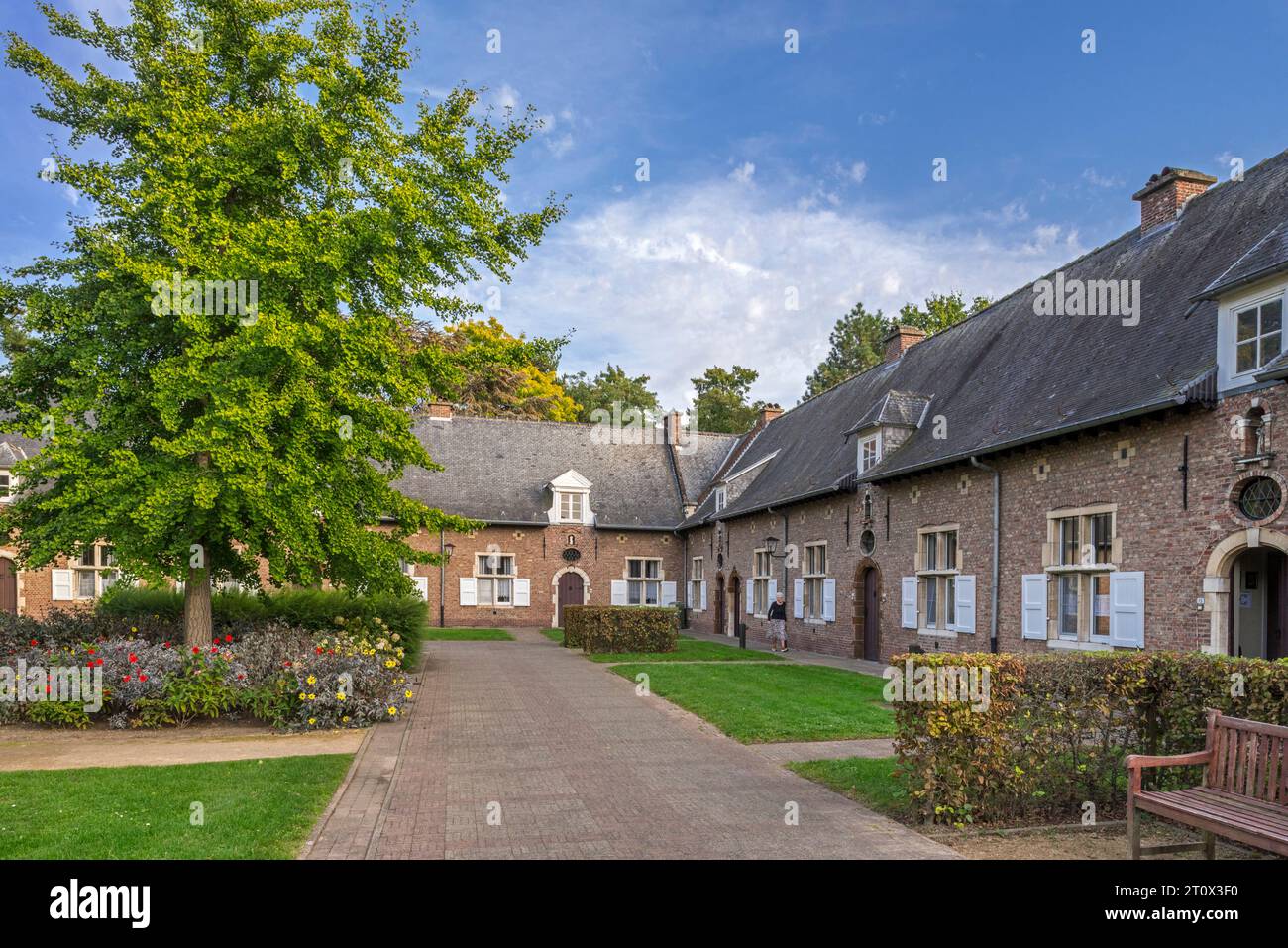 17th century Beguinage of Aarschot in Flemish Brabant in Flanders ...