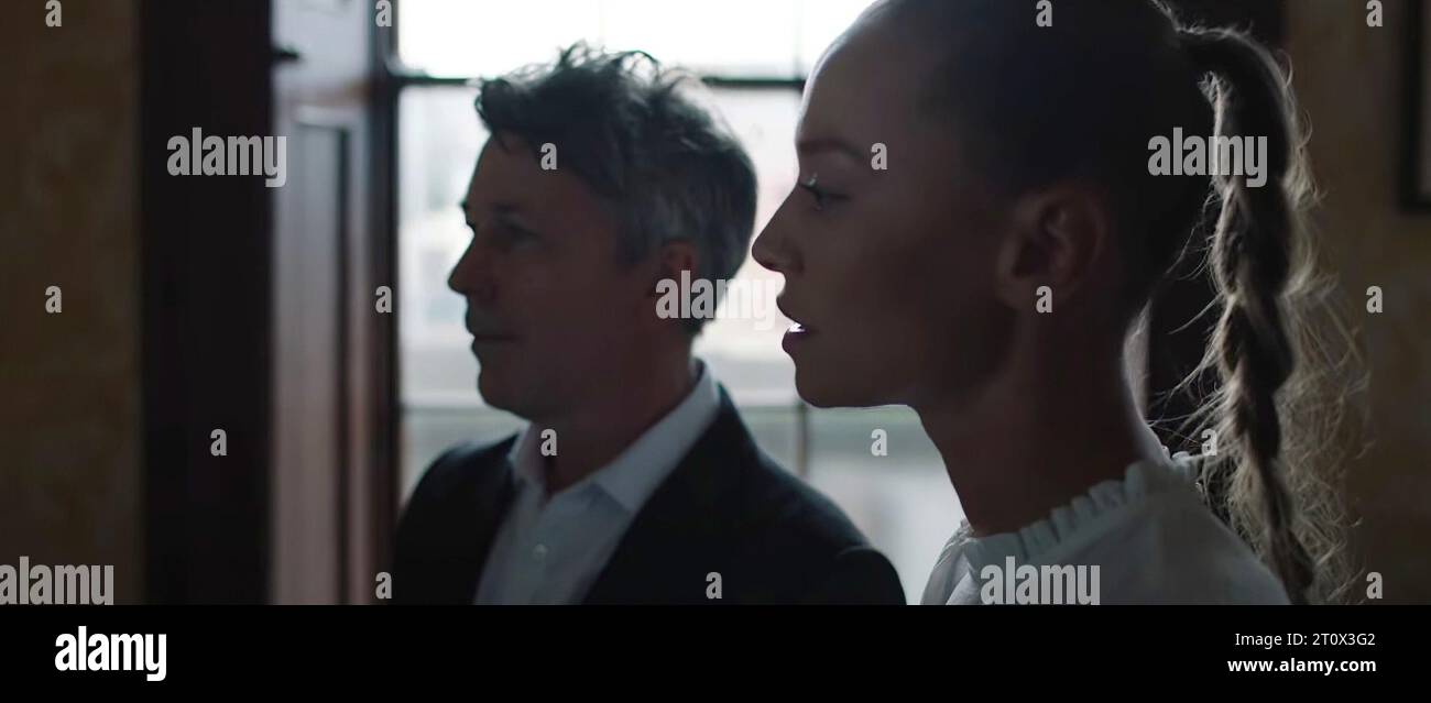 BARBER, from left: Aidan Gillen, Irma Mali, 2023. © Brainstorm Media ...