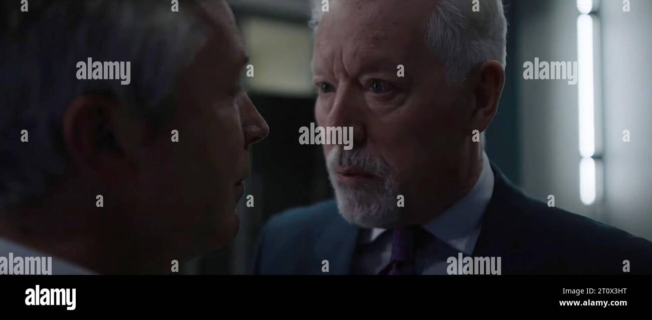 BARBER, from left: Aidan Gillen, Nick Dunning, 2023. © Brainstorm Media ...