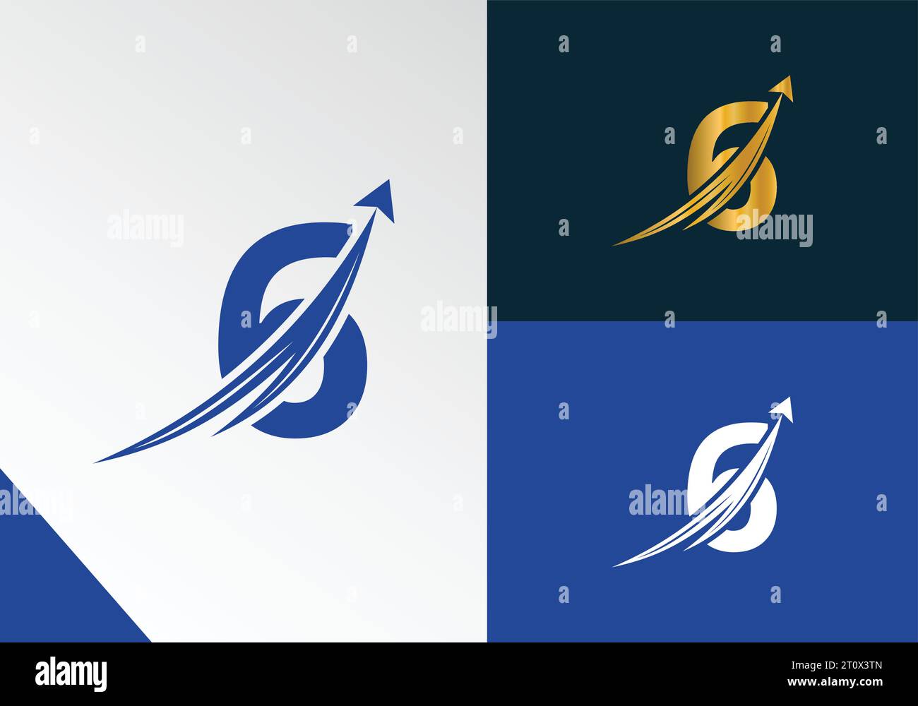 Letter 6 with Finance logo concept. marketing and growth arrow ...