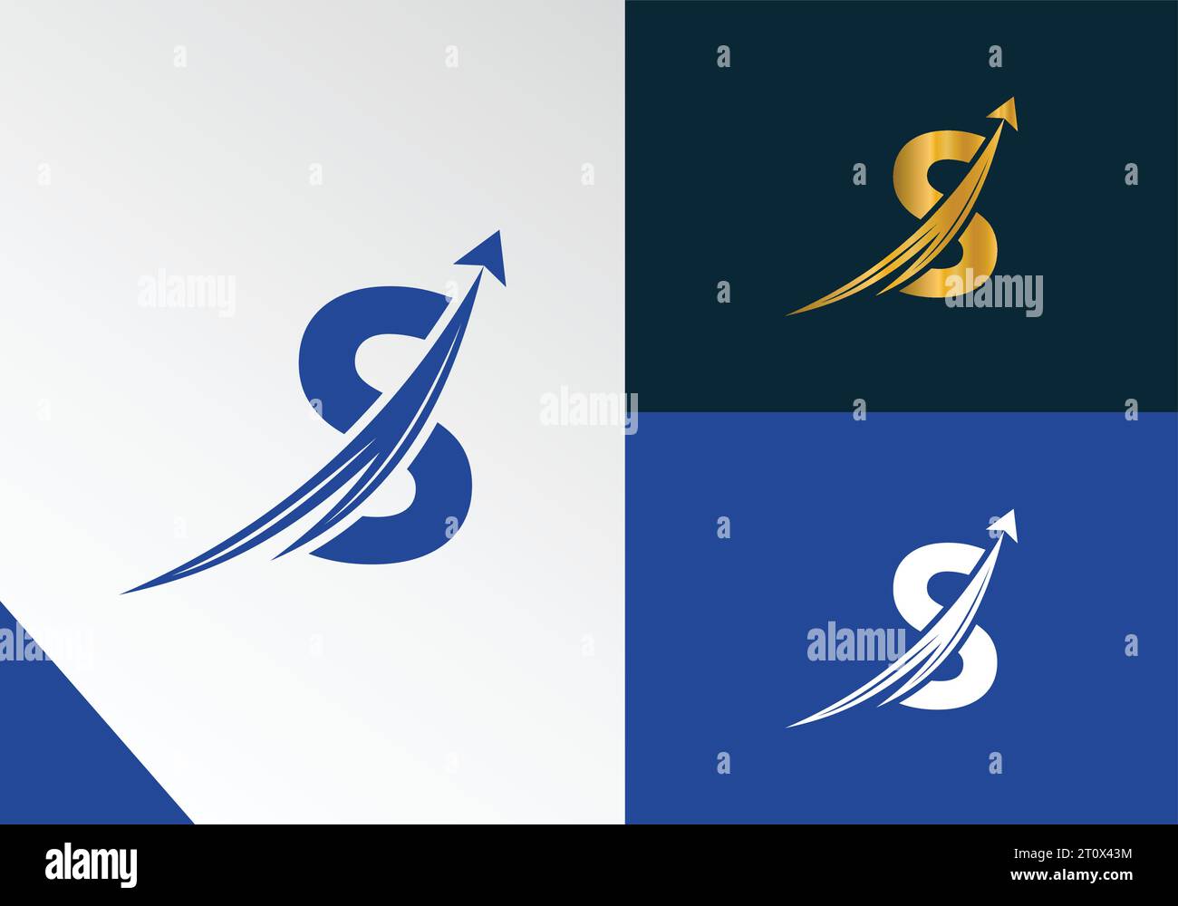 Letter S with Finance logo concept. marketing and growth arrow ...