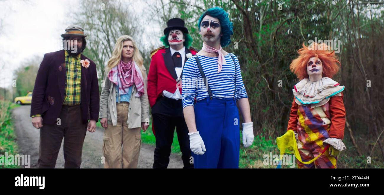 APOCALYPSE CLOWN, from left: David Earl, Amy De Bhrun, Ivan Kaye, Fionn ...
