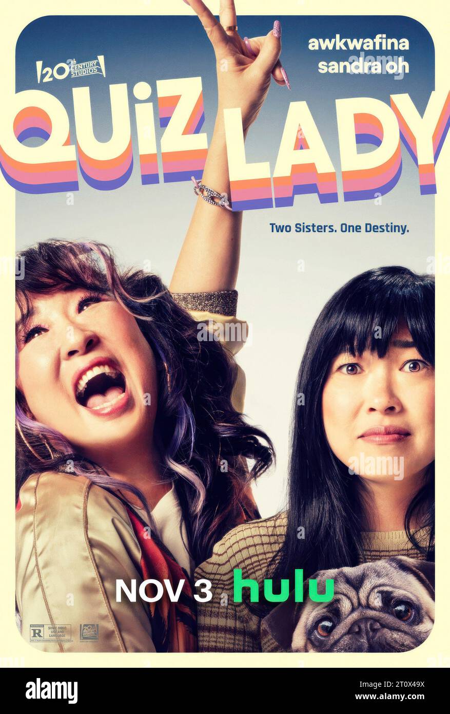 QUIZ LADY, US poster, from left: Sandra Oh, Awkwafina, 2023. ©20th ...
