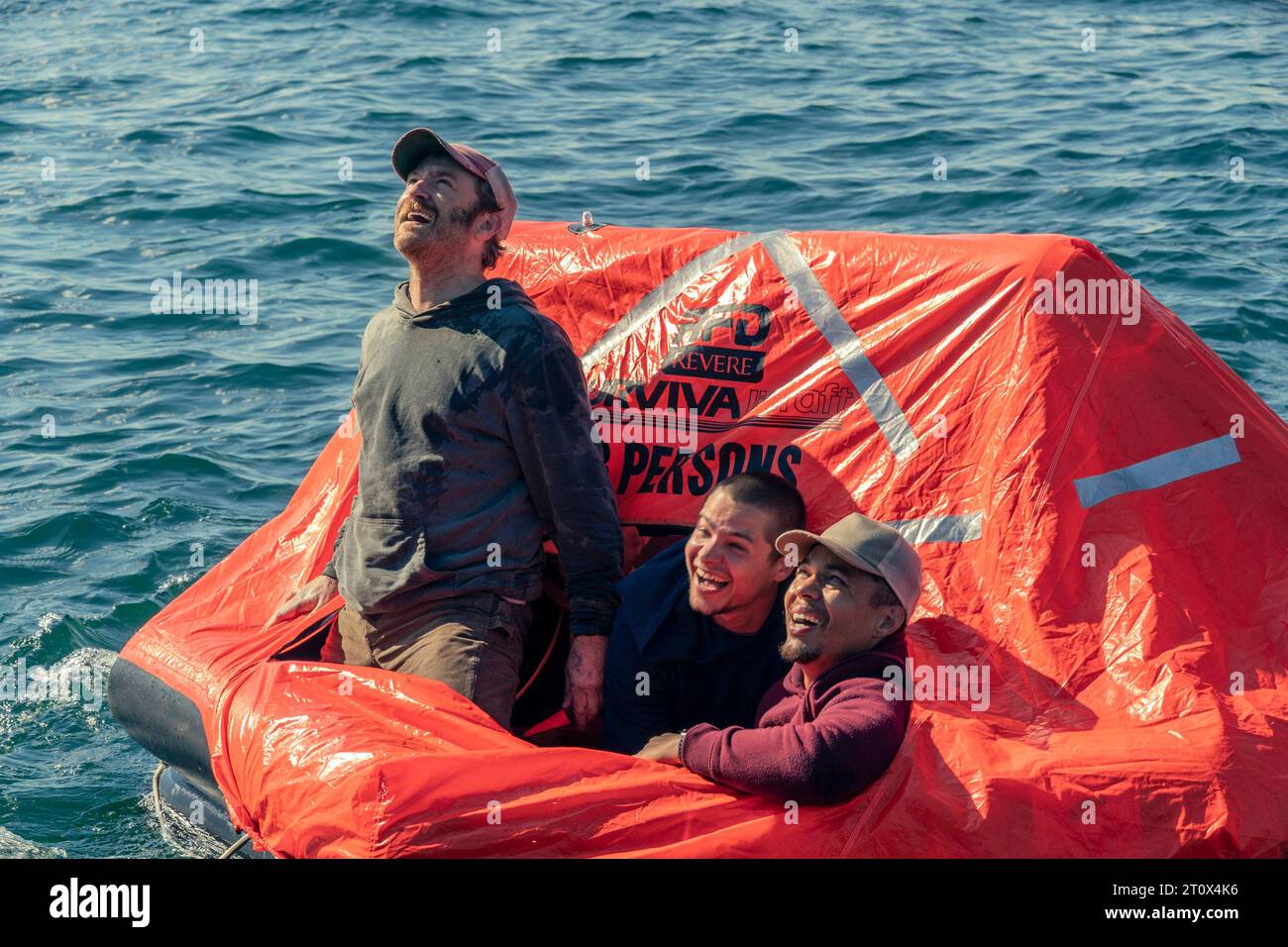 FINESTKIND, from left: Ben Foster, Toby Wallace, Ismael Cruz Cordova ...
