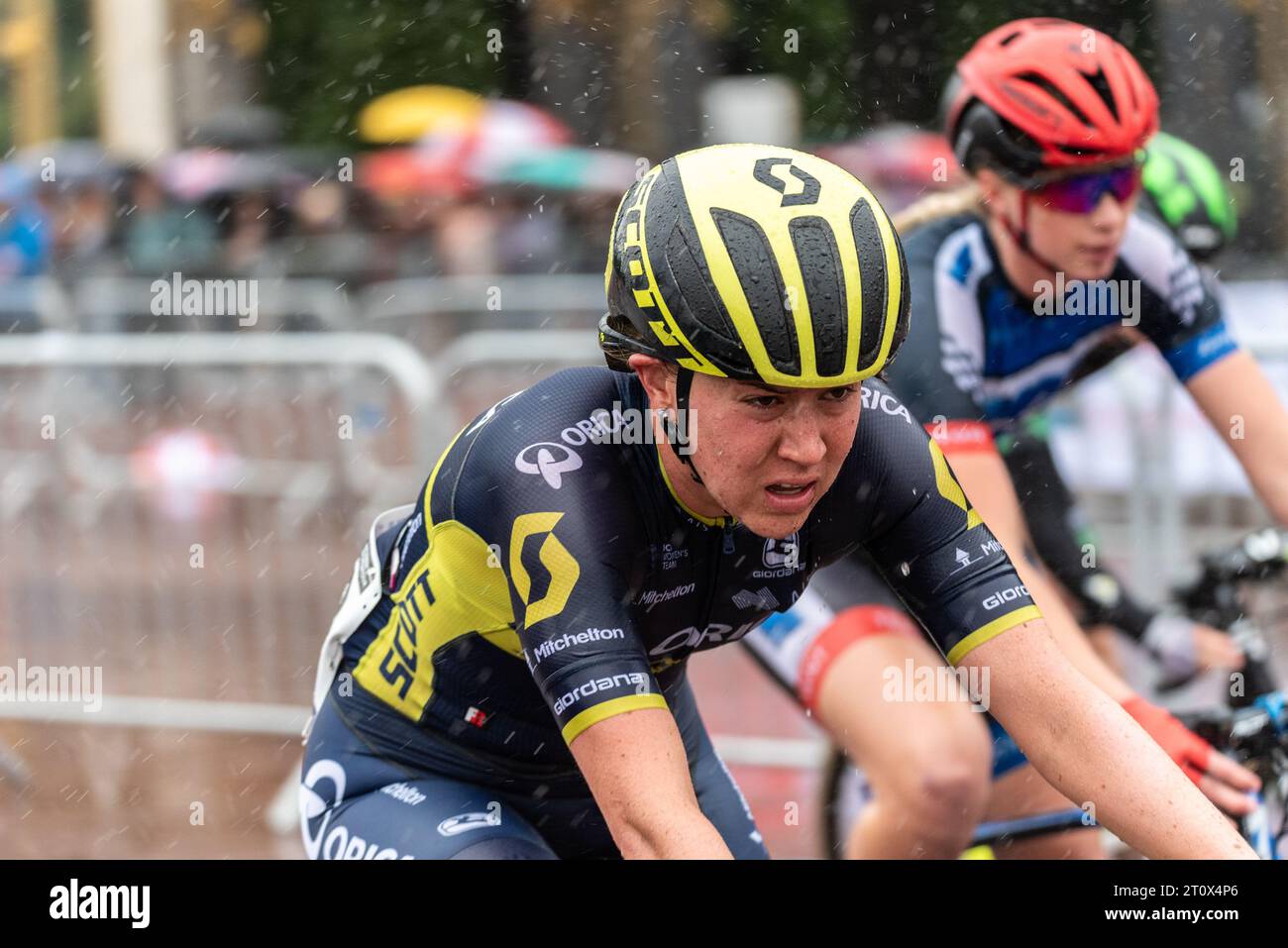 Jessica Allen of team Orica-Scott racing in the RideLondon Classique ...