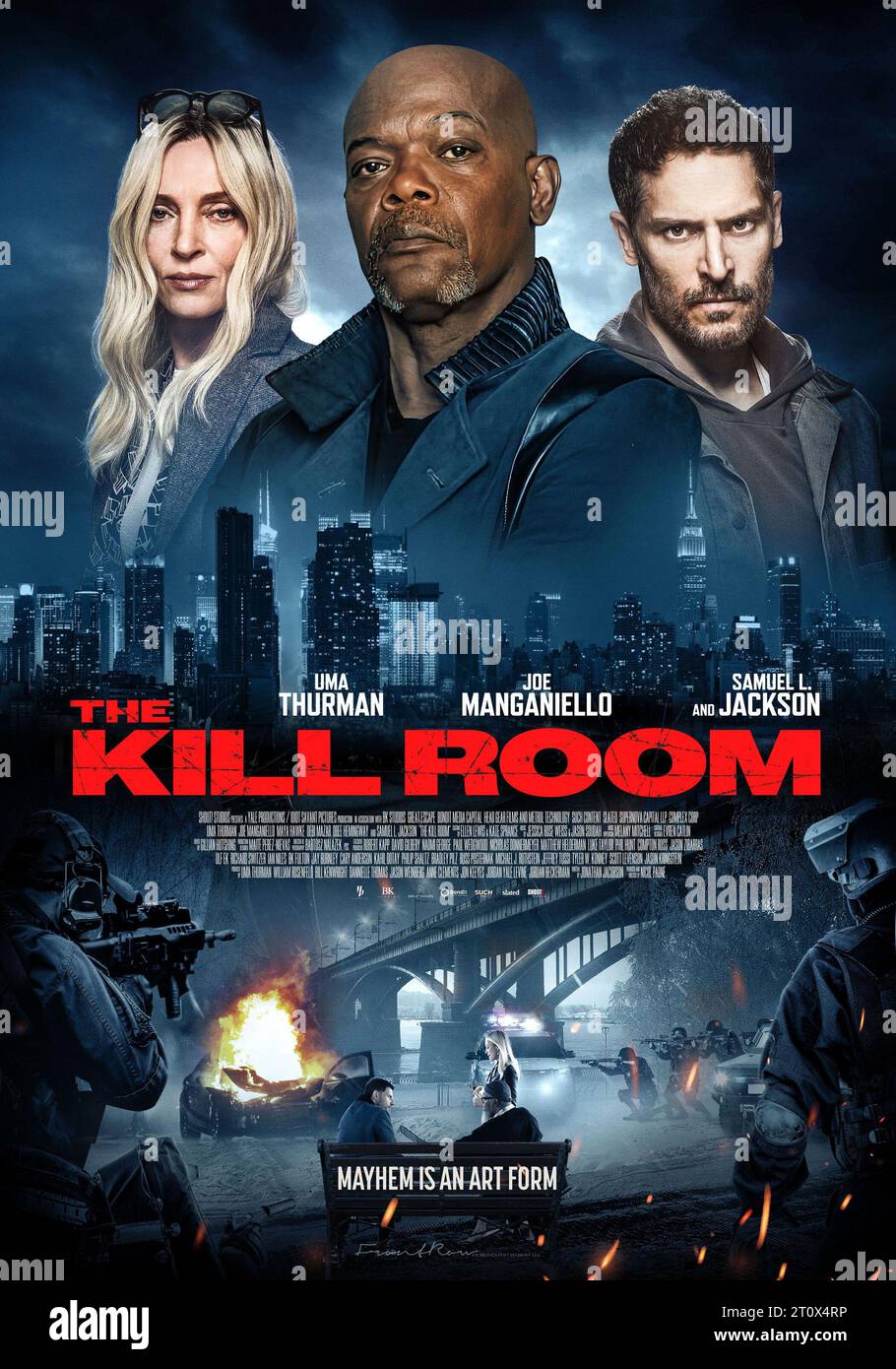 THE KILL ROOM, poster, top from left: Uma Thurman, Samuel L. Jackson ...