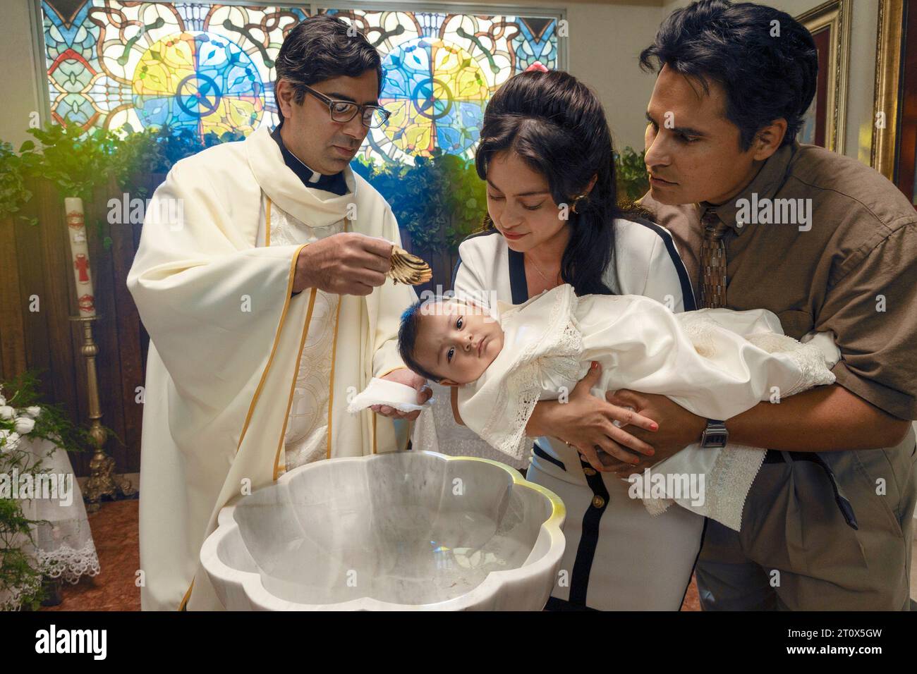 A MILLION MILES AWAY, Rose Salazar (center, Michael Pena (right), 2023. ph: Daniel Daza ...