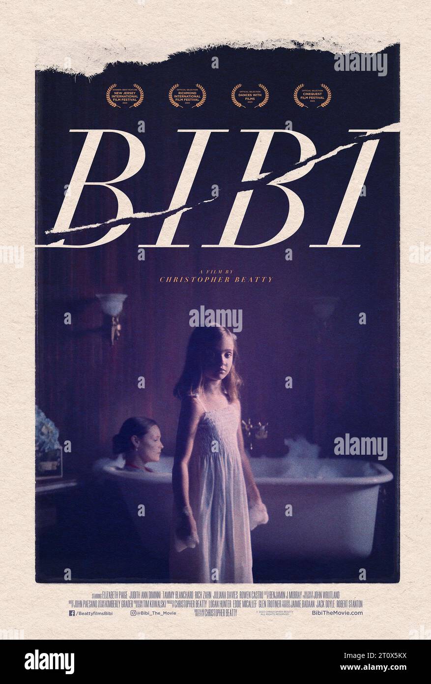 BIBI, poster, from left: Elizabeth Paige, Rowan Castro, 2023. © Bibi ...