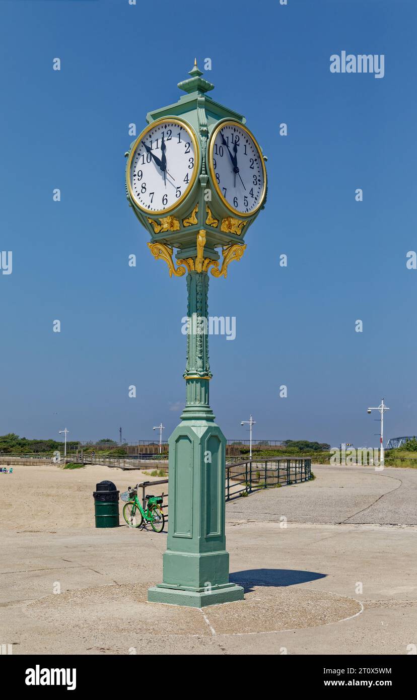 The National Park Service restored the Wise Clock at Jacob Riis Park in ...