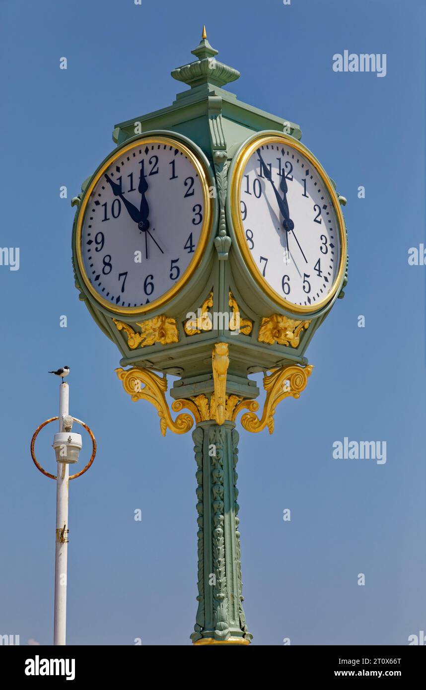 The National Park Service restored the Wise Clock at Jacob Riis Park in ...