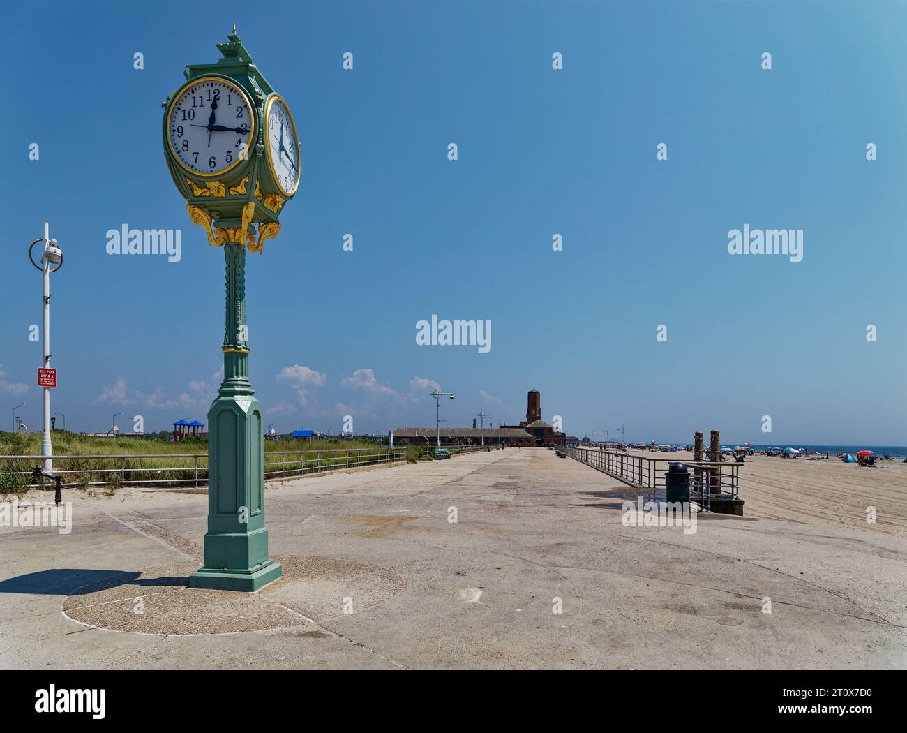 Jacob Riis Park and Boardwalk are deserted at noon. Unless you count ...