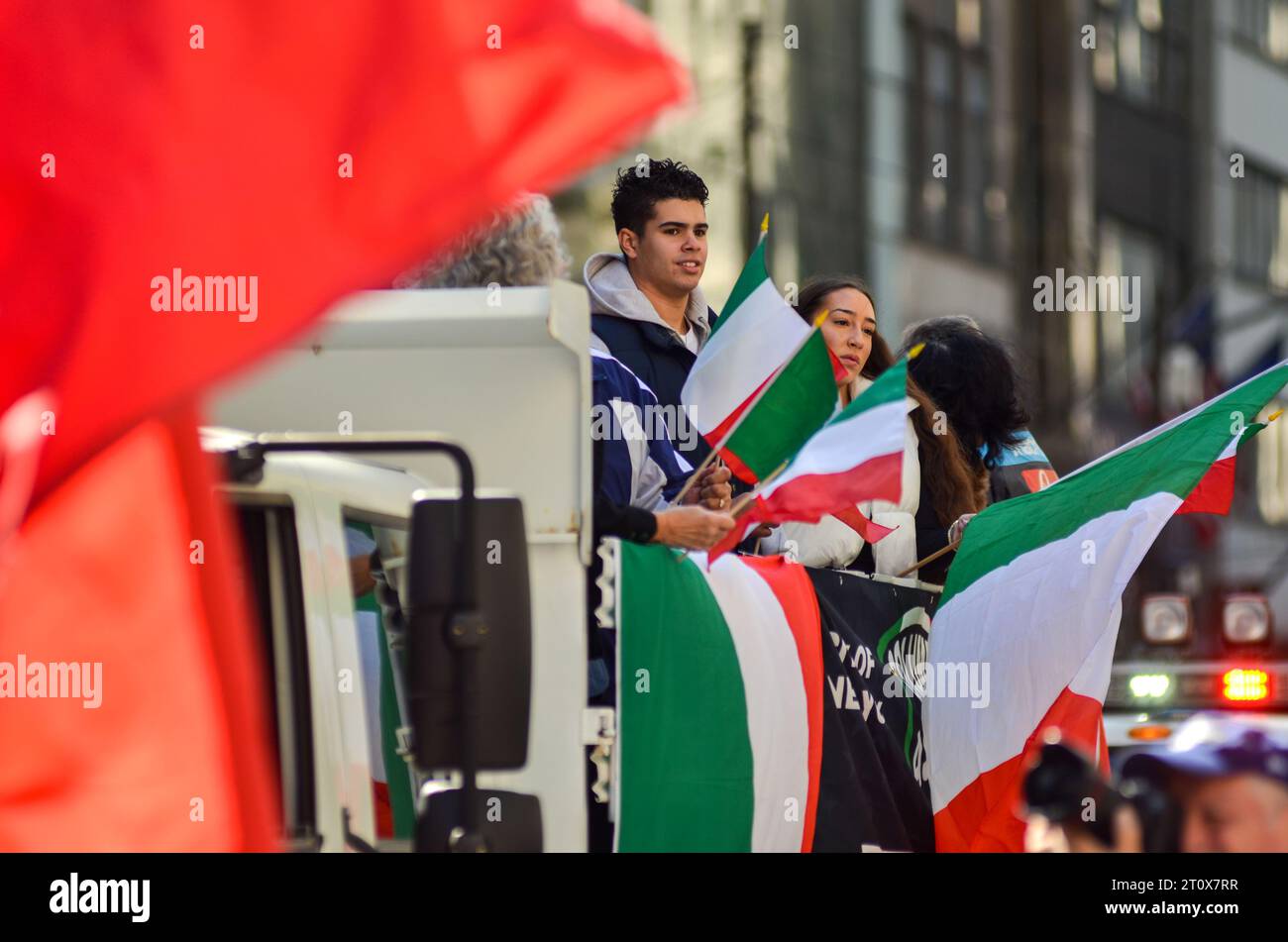 New York City, United States. 9th October, 2023. Italian New Yorkers ...