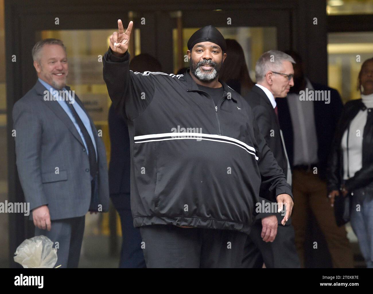 Boxing trainer Brian McIntyre leaves Manchester Crown Court, after ...