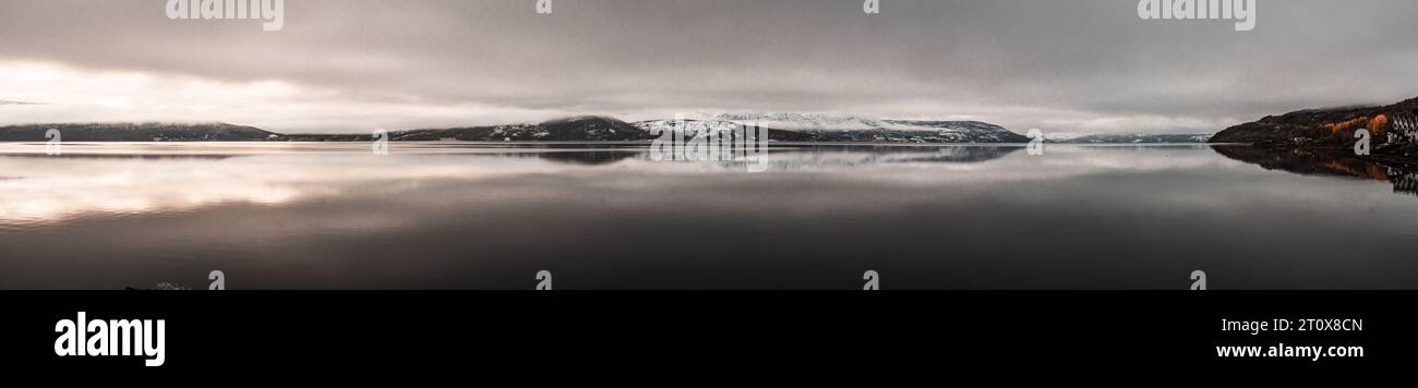 Panoramic View Of The Norwegian Landscape Stock Photo - Alamy