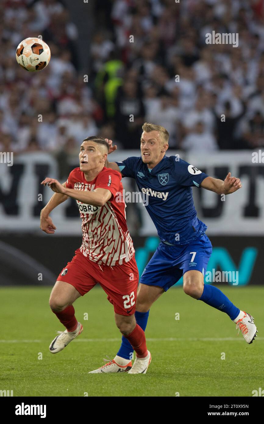 The SC Freiburg team during the Champions League anthem Stock Photo - Alamy