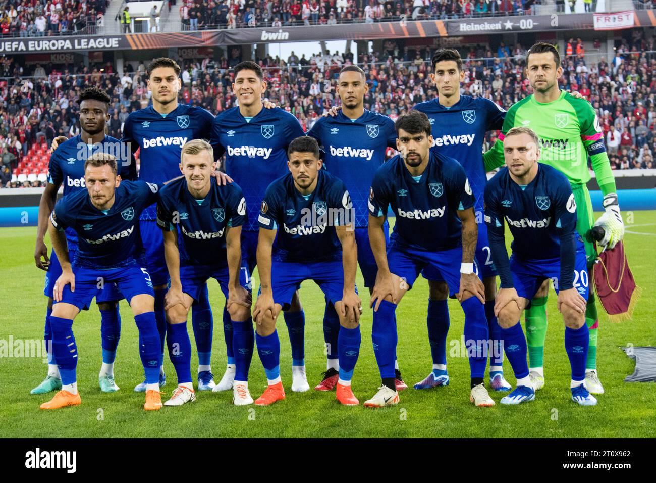 The West Ham United Team Stock Photo - Alamy