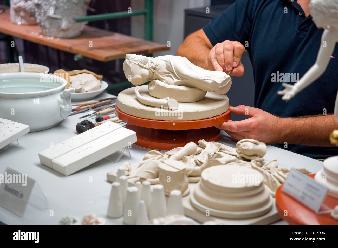 Work demonstration at the Meissen Porcelain Manufactory, Meissen ... Work demonstration at the Meissen Porcelain Manufactory, Meissen ...