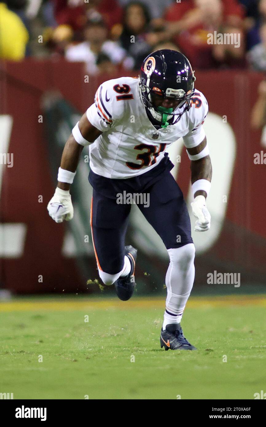 Chicago Bears cornerback Jaylon Jones (31) runs during an NFL football ...