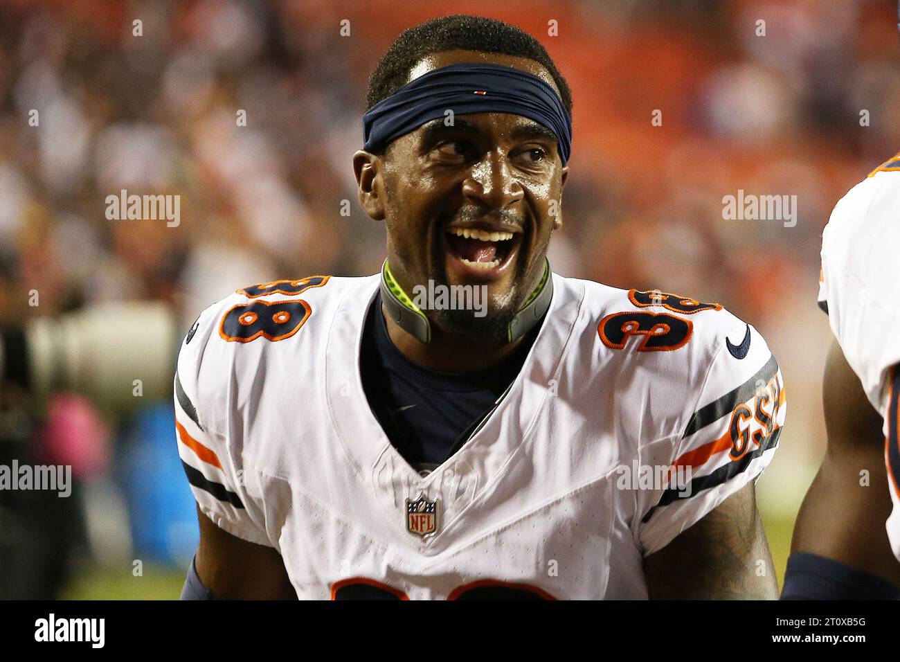 Chicago Bears safety A.J. Thomas (38) pictured after an NFL football ...