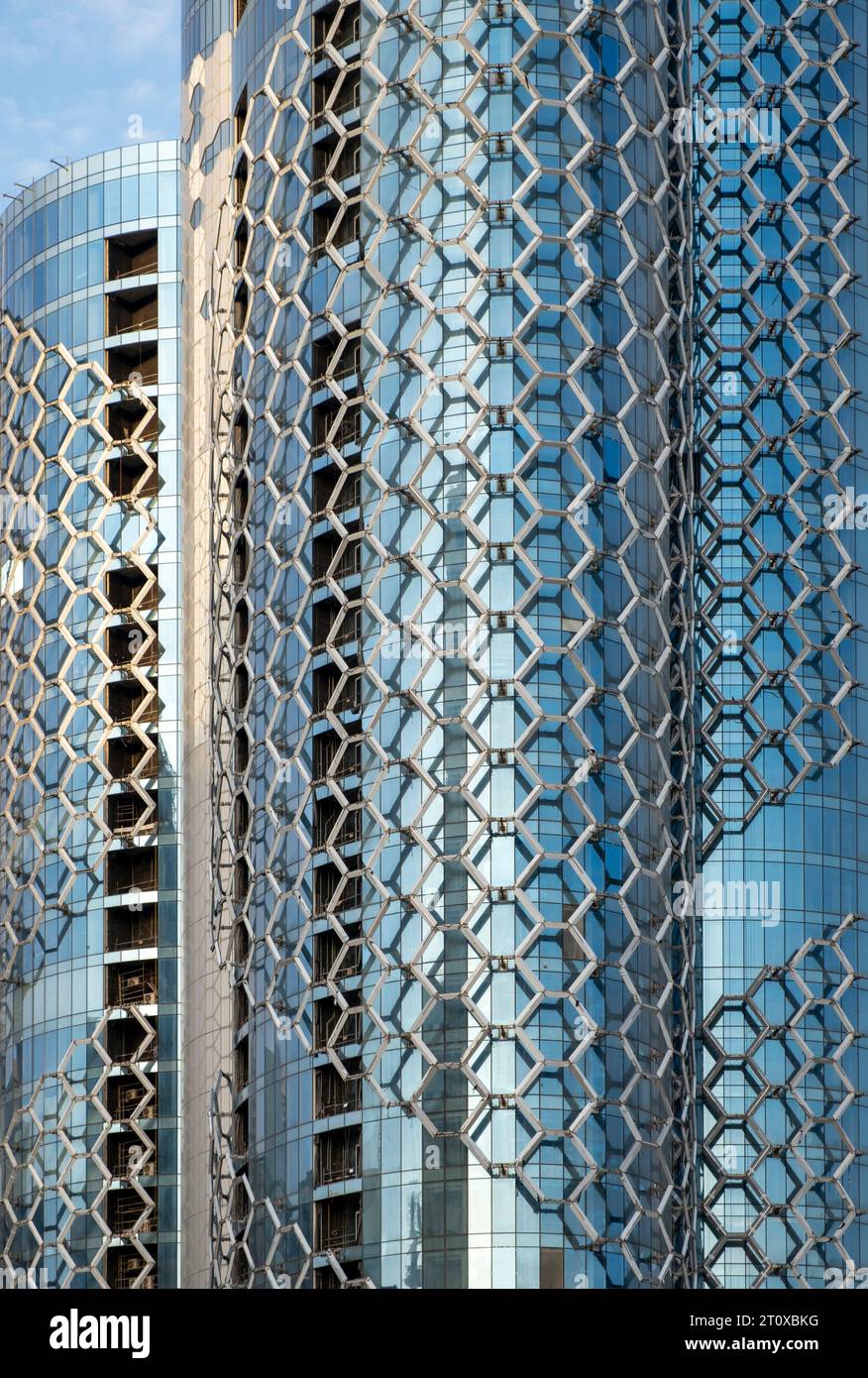 Corniche Park Towers aka QIMC Tower, Doha, Qatar Stock Photo - Alamy