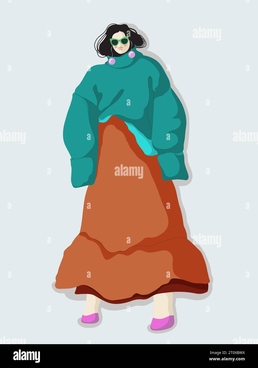 Street Style Fashion Vector Illustration Stock Vector Image & Art - Alamy